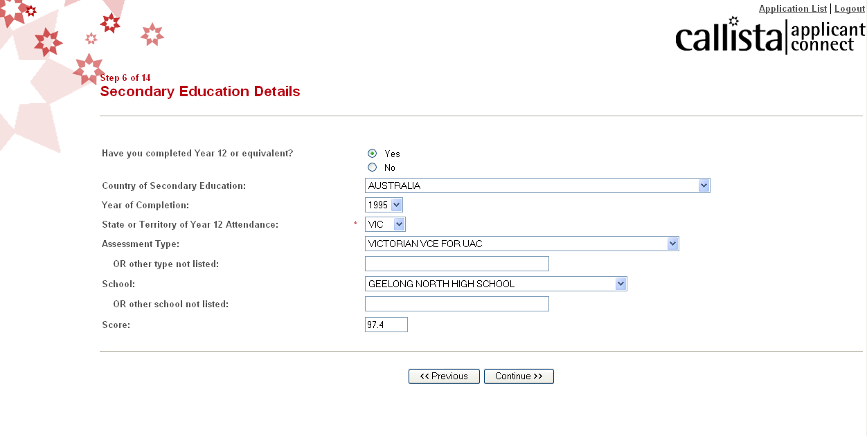 Applicant Portal