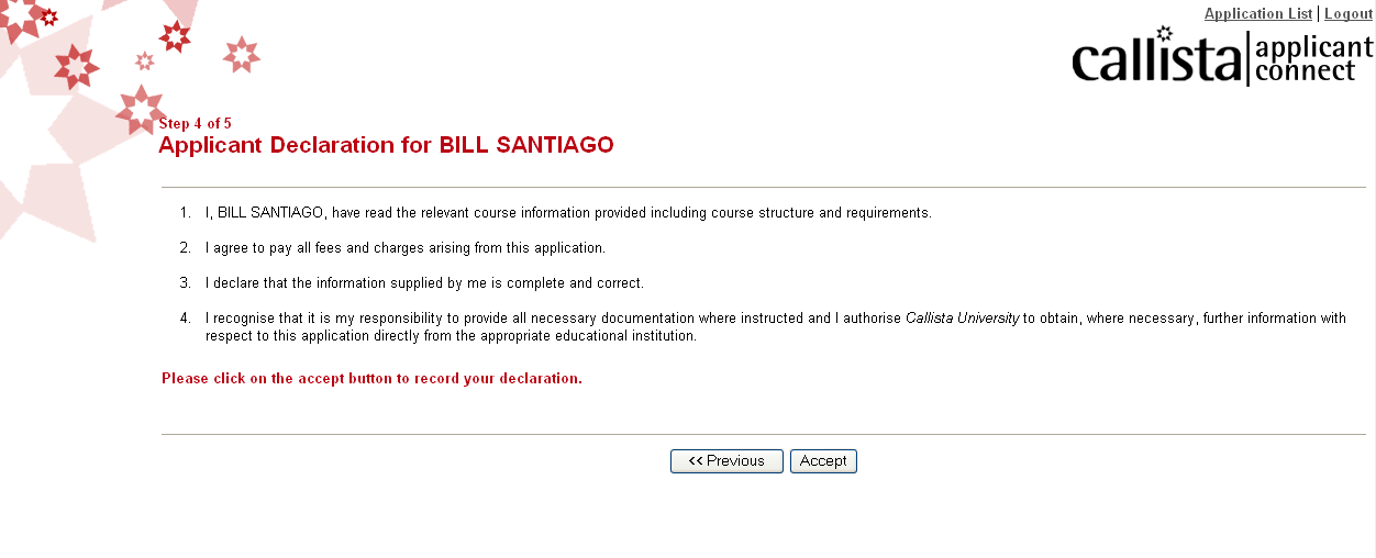 Applicant Portal