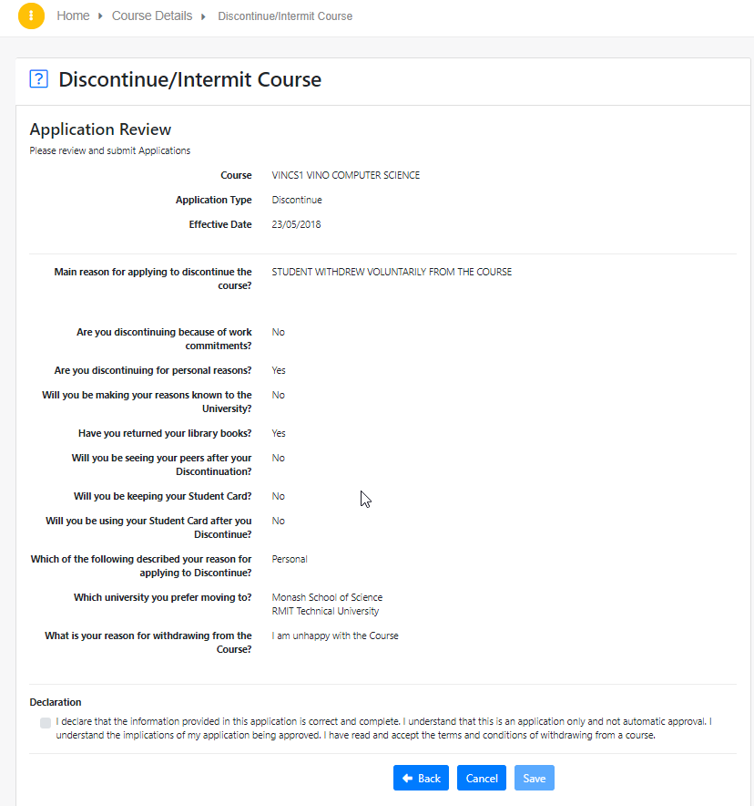 Second Generation Student Connect Applications