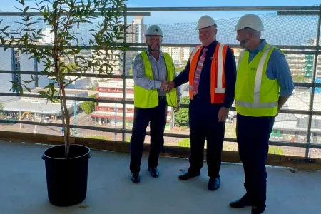 New CDU city campus tops out in Darwin skyline | Charles Darwin University